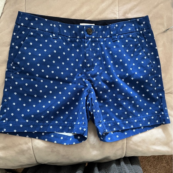 Merona | Shorts | Merona Blue And White Polka Dot Bermuda Shorts | Poshmark